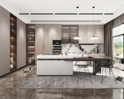 中国 現代のミニマリスト メラミンのキッチンキャビネット 販売のため