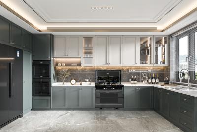 중국 주택용 멜라민 시체로 된 현대 부엌 캐비닛 판매용