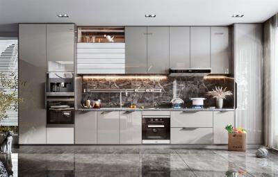 China Manufacturer Direct Free Design Furniture Bulk Kitchen Cabinet For Villa Project for sale