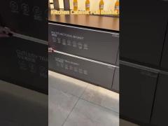 Cesto de aço inoxidável ajustável para armários de cozinha