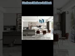 customized modern kitchen cabinet with veneer door finish and hardware options