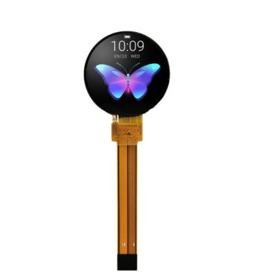 China 0.99'' 128x115 Mini Circular TFT LCD Module 1 Inch 4 Wire SPl 12 Pin Gc9107 for sale