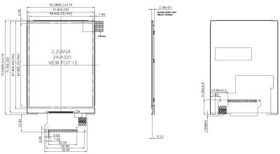 Cina 3.2 pollici 240x320 Risoluzione LCD Display Module OEM MCU TFT Custom in vendita