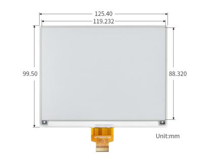 China 5.83'' 640X480 3 Colors Red Black White EPaper Display Electronic Tag Eink Screen for sale