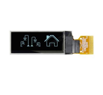 China 0.91 inch 128x32 Monochrome OLED Display Module Manufacturer Support interface 12C Driver IC SSD1306 with Customized FPC for sale