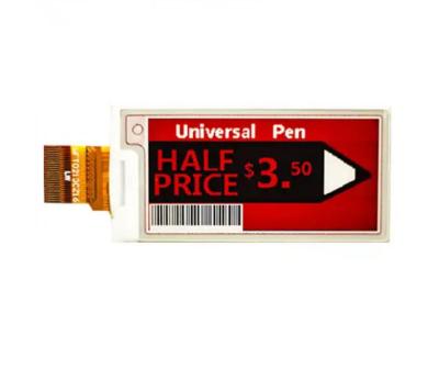 中国 2.13インチ 三色紙 (B/W/R または B/W/Y) EPD ディスプレイ 電子紙 販売のため