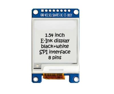 Cina Ultra-compatto schermo elettronico di carta da 1,54 pollici/1,5 pollici 152x152 ad alta risoluzione, display statico a potenza zero, risparmio energetico massimo in vendita