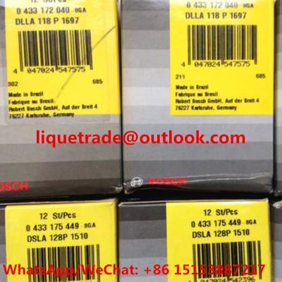 China BOSCH FUEL NOZZLE 0433172040 , 0 433 172 040 , DLLA118P1697 , DLLA 118 P 1697 for sale