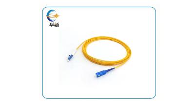 China Yellow Color  Fiber Optic Patch Cable Optical  with  and Fast Sample Leadtime of 3-5 Days SINGLE MODE for sale