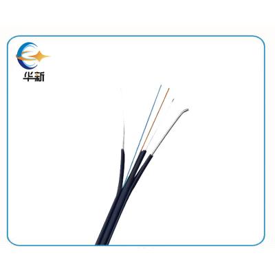 China LSZH FRP Optical 1/2/4 Core Flat FTTH Indoor/Outdoor Drop Fiber Optic Cable for sale