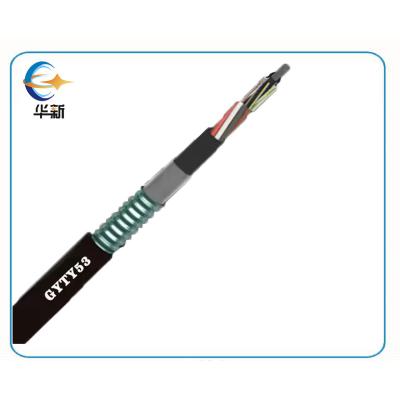 China GYTY53 Double Sheath Steel Tape Armor Direct-Burial/ Duct/ Aerial Armored Fiber Optical Cable Fiber Optic Cables for sale