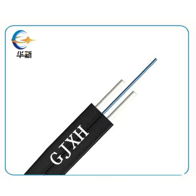 China 1 Core Single Mode G652D G657A1 G657A2 G657B3 Outdoor FTTH Drop Optical Fiber Cable With Triple Steel Wire LSZH PE PVC for sale