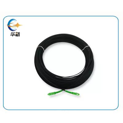 China Indoor Outdoor Preconnectorized Drop Cable 1 2 4 Core Single Mode G657A Simplex Duplex SC/UPC SC/APC for sale