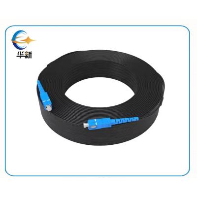 China 1-2 Fiber Optical Pre Connectorized Drop Cable LSZH  Length Customized for sale