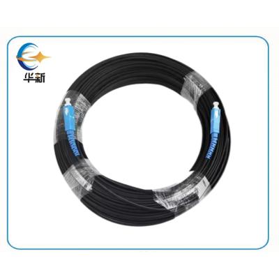China Lszh vorkonfektionierter SC UPC APC 1 2 Kern Innen- oder Außenbereich FTTH Glasfaser-Drop-Kabel-Patchkabel zu verkaufen