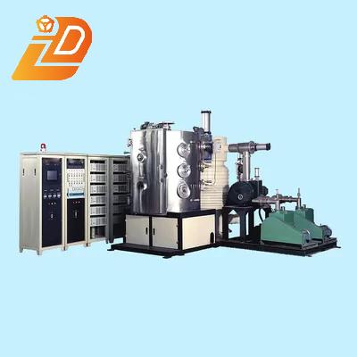 China Stainless Steel Auto Parts Vacuum Coating Machine / Car Tail Throat Titanium Plating Equipment for sale