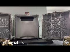 Double-door evaporation coating machine for chair coating
