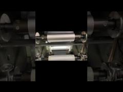 Magnetic control winding coating machine for double-sided film coating