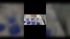 Multi-arc ion coating machine - Coating blue color on glass bottles