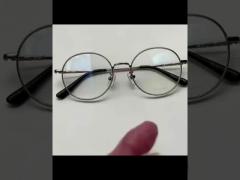Display of finished products with vacuum coating on eyeglass frames