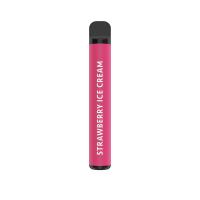 China All In One Strawberry Ice Cream Disposable Vape Pod 400mAh 2.5ml for sale