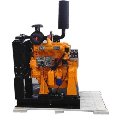 China 4 cylinder machinery engines 56kw 76hp 60kw 82hp water cooling diesel engine with clutch and pulley belt for sale