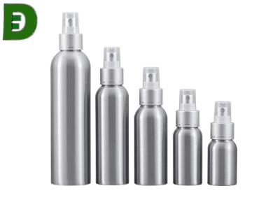 China New 24/410 Metal bottle 120ml 250ml water Body sprayer Pump Natural color of aluminum Cosmetic lotion bottle custom for sale