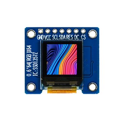 China 0.6-inch Color OLED Display 64x64 RGB SSD1357 High-Brightness Color Display,segment lcd display,segment lcd for sale