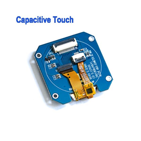 Quality 1.28-inch TFT LCD display, IPS screen, circular display, capacitive touch screen for sale