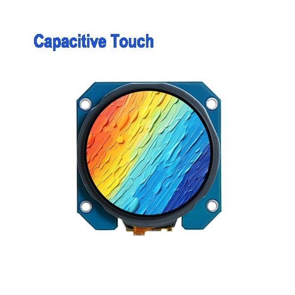 Quality 1.28-inch TFT LCD display, IPS screen, circular display, capacitive touch screen for sale