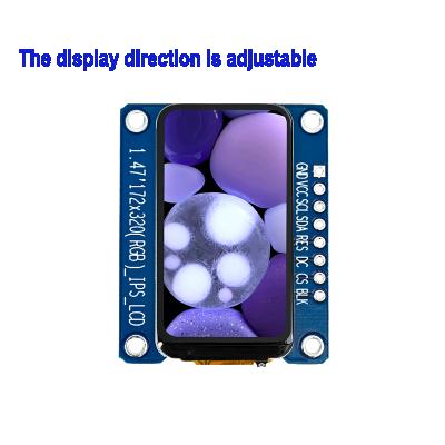 China 1.47-inch lcd display, high-definition ips172x320, st7789 drive LCD screen, screen can be flipped,segment lcd display,segment lcd for sale