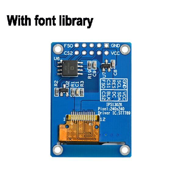 Quality 1.3-inch IPS 240X240 TFT high-definition LCD display with character library for sale