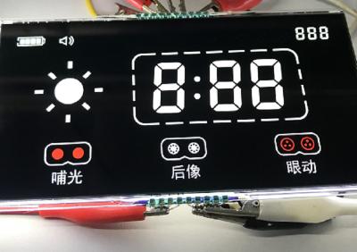China VA Color Segmented LCD Display, White on Black, for Eye Assist Devices for sale