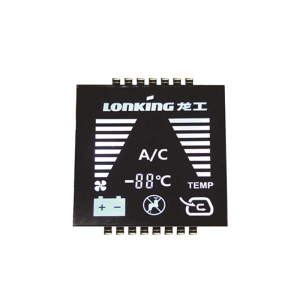Quality VA Black Mask LCD Display, White on Black, for Automotive / In-Vehicle Use for sale