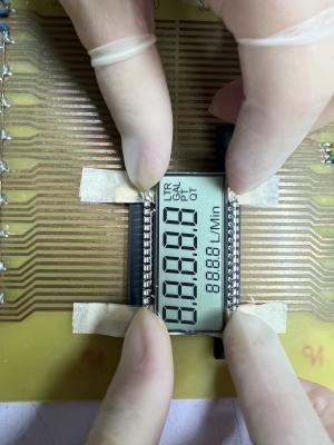China TN LCD Display 50.85x29.85mm 28 Pins Reflective Segment Screen for Flow Meters for sale