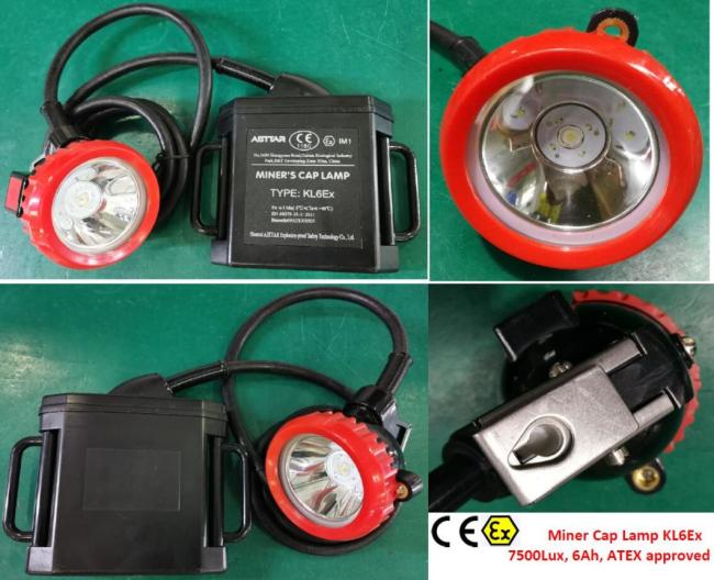 Kl6ex Miners Cap Lamp Water Proof Atex Approved