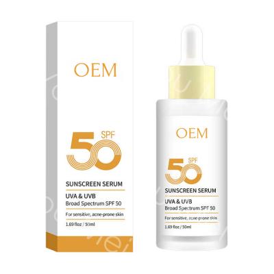 China Customized Collagen SPF Sunscreen Cream Facial Serum Lotion SPF 30 50 for sale