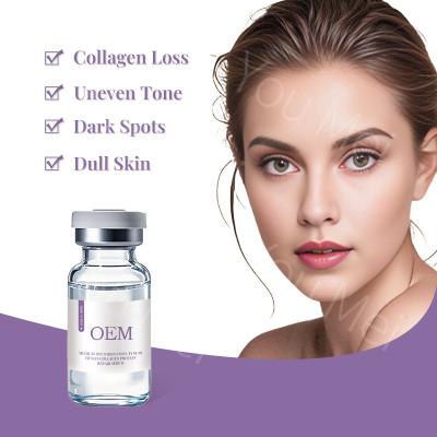 China OEM ODM Organic Customized Hydrating Anti-Aging Serum Mini Bottles Skin Collage Serum Wrinkle Reduction Firming Spot Lightening Whitening Essence for sale