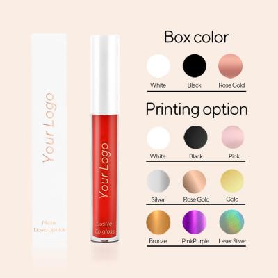 China OEM ODM Customizable Matte Liquid Lipstick 18 Shades Long-lasting Waterproof Hydrating Cosmetics Lipstick Sexy Red Lipstick for sale