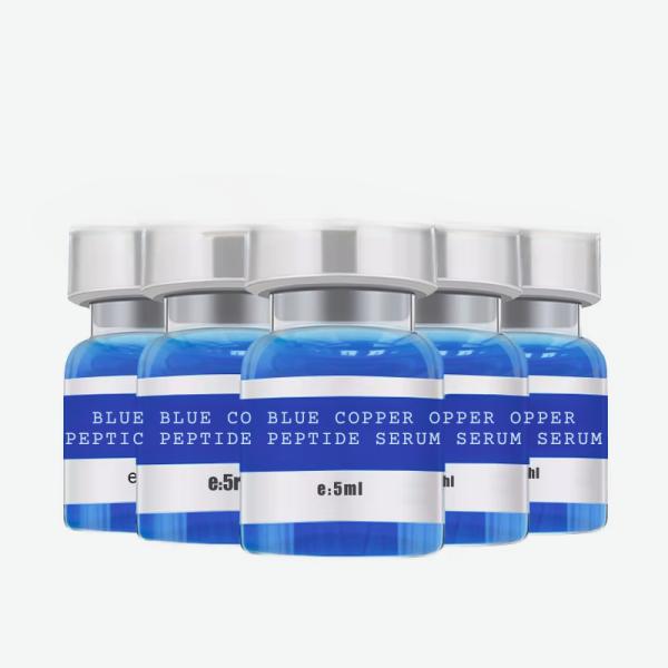 Quality OEM ODM blue copper peptide essence ampoule anti wrinkle firming elastic essence for combination of skin aging for sale