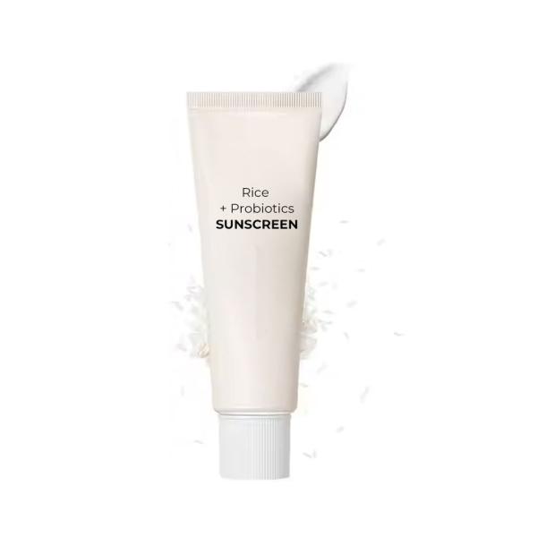Quality OEM ODM Rice Extract SPF 50 Sunscreen Organic Shea Butter Natural Skincare Brightening and Moisturizing Effect for sale