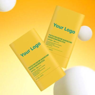 China OEM ODM customized SPF 50 face cream sunscreen UVAUVB protection repair face care sunscreen stick is not greasy for sale
