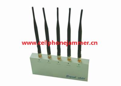 China Mobile Phone Jammer with Remote Control and 5 Antenna for sale