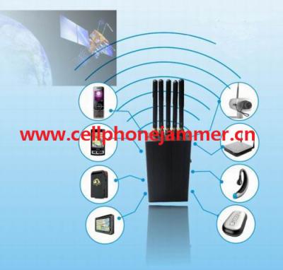 China 5 Antenna Portable Cell phone & WI-Fi & GPS L1 Jammer for sale