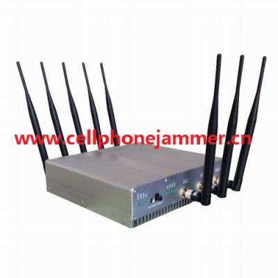 China 8 Antennas 16W High Power 3G 4G Cell phone Jammer& WiFi Jammer for sale