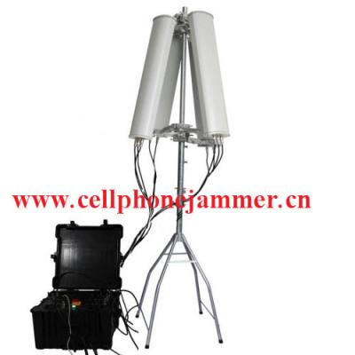 China 300W 4-8bands High Power Drone Jammer Jammer up to 1500m for sale