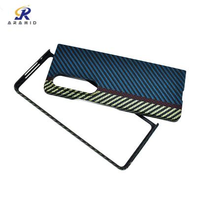China Aramid-Kohlenstoff-Faser-Kevlar-Handy-Fall für Samsungs-Falte 4 zu verkaufen