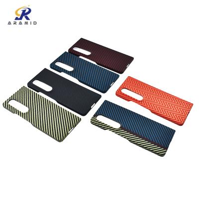 China Aramid-Kohlenstoff-Faser-Kevlar-Handy-Fall für Samsungs-Falte 4 zu verkaufen