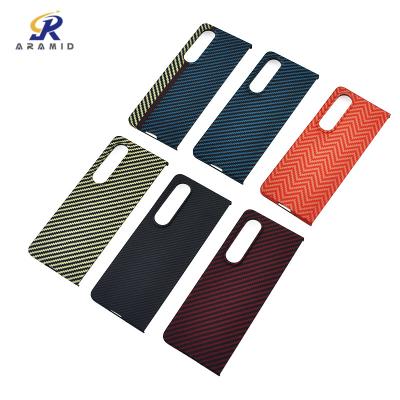 China Aramid-Kohlenstoff-Faser-Kevlar-Handy-Fall für Samsungs-Falte 4 zu verkaufen