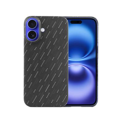 China Customized Pattern Magnetic Aramid Fiber Phone Case Perfect Fit for iPhone 16 Pro Max for sale